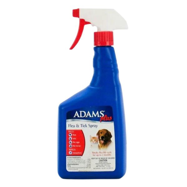 Adams Flea & Tick Spray for Cats & Dogs - H-Brand Livestock, Pet and ...