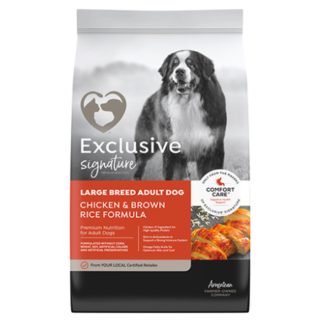 Exclusive Signature Large Breed Adult Dog Chicken & Brown Rice - H ...