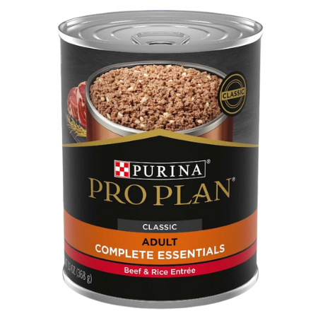 Purina Pro Plan Adult Complete Essentials Beef & Rice Entree Wet Dog ...