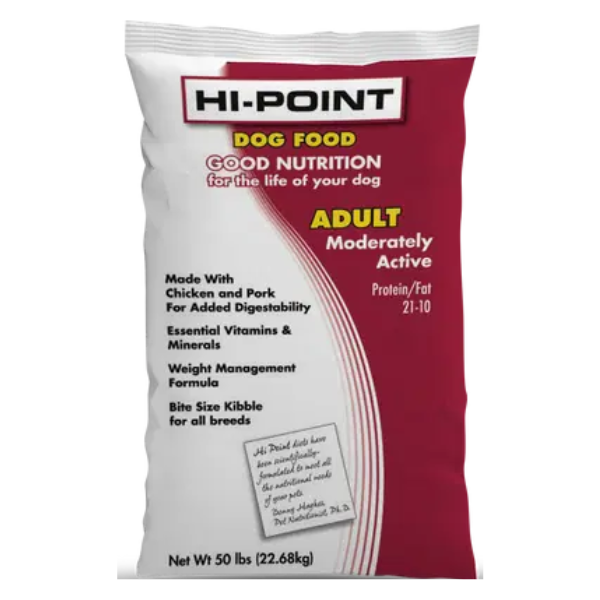 Hi-Point Adult Dog Food Moderately Active - H-Brand Livestock, Pet and ...
